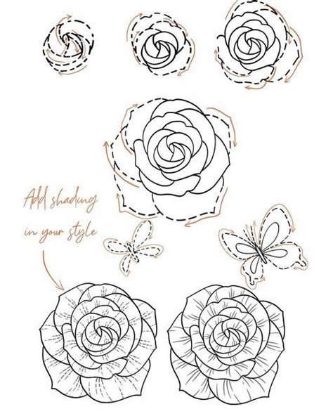 Ink Flowers Drawing Ebook Beginner Friendly Tutorials