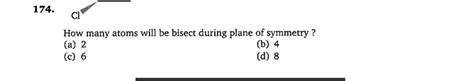 How Many Atoms Will Be Bisect During Plane Of Symmetry Filo