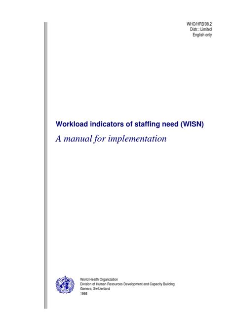 Workload Indicators Staffing Norms Pdf Nursing Hospital