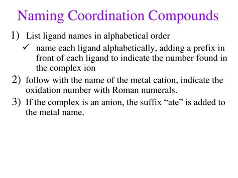 Ppt Chapter 24 Transition Metals And Coordination Compounds