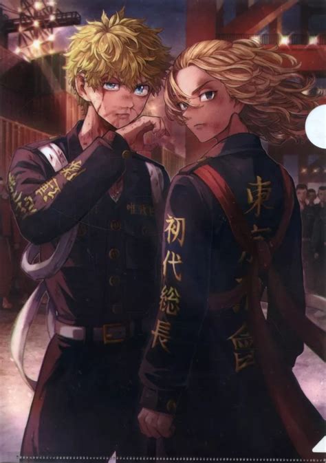 同人アクセサリー・小物系 【東京リベンジャーズ】a4クリアファイル 佐野万次郎＆花垣武道尻餅うさぎ Tokyo罹破維武 Vg2024今夜