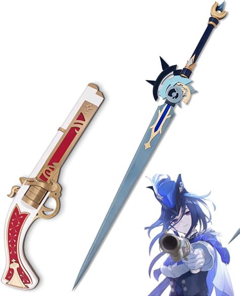 Jp 原神 クロリンデ コスプレ道具 銃 槍 鉄蜂の刺し 片手剣 武器 木質 分割可能 コスチューム用道具 イベント