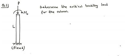 [solved] P Fixed Determine The Critical Buckling Load