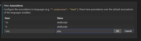 Cannot Associate Inc Files With Php · Issue 131725 · Microsoftvscode