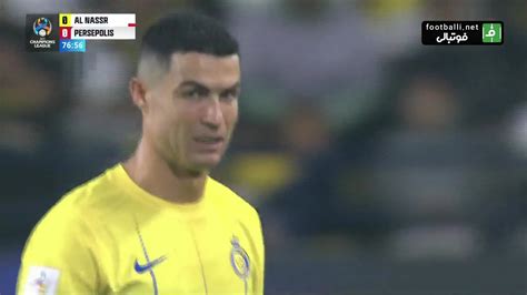 فیلم برخورد بیرانوند و رونالدو و مصدوم شدن کریس رونالدو