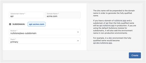 add subdomain nullstone