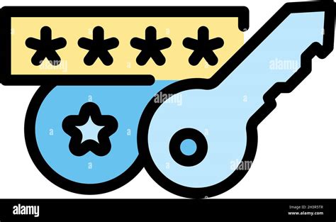 Password Authentication Icon Outline Password Authentication Vector