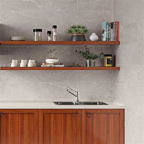 Marseille Grey Porcelain Tile Stone Effect 30x60cm — Uk