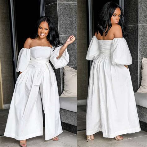 Creative Woven Casual Attractive Off Shoulder Chest Wrapped Jumpsuit