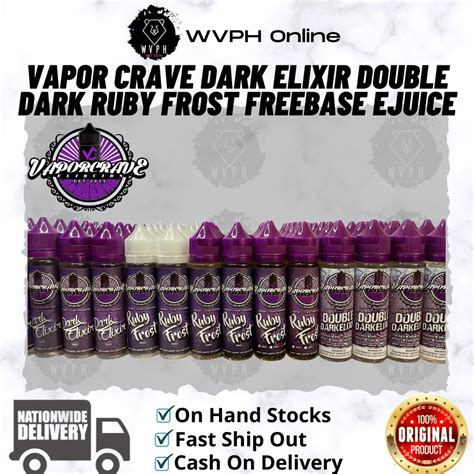 Authentic Vapor Crave Dark Elixir Double Dark Ruby Frost Freebase