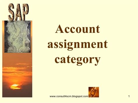 Account Assignment Category