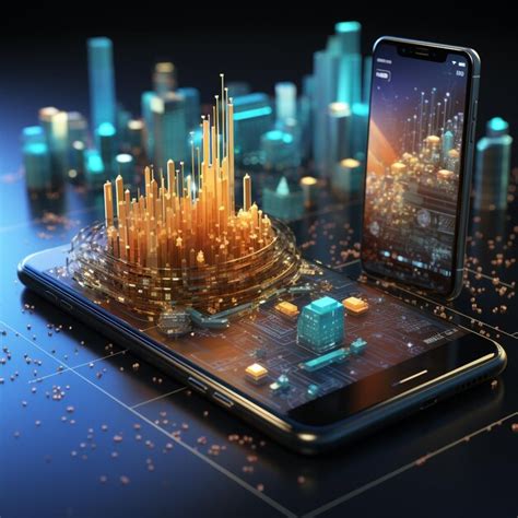 Premium Ai Image Application Of Smartphone With Business Graph And