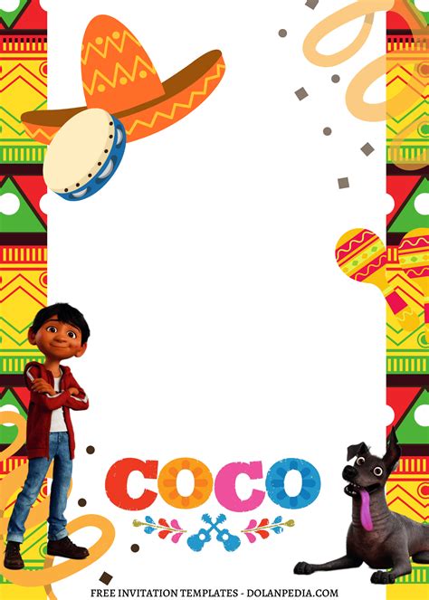 10 Fun Fiesta Disney Coco Canva Birthday Invitation Templates