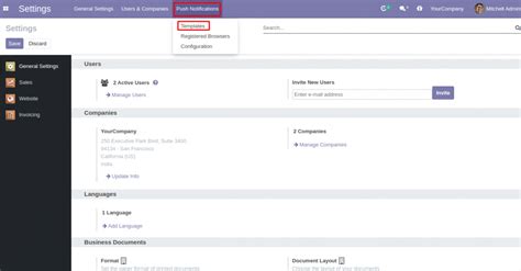 Odoo Web Push Notifications Web Push Notifications
