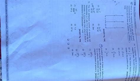 The Full Deflection Current Of Moving Coil Galvanometer Is 1 Ma If It Is