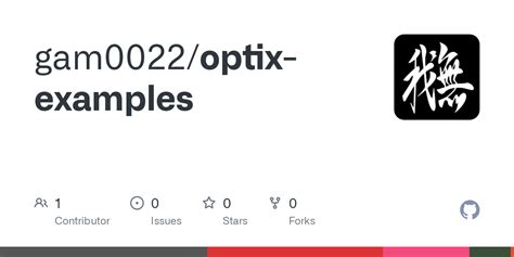 Github Gam0022optix Examples