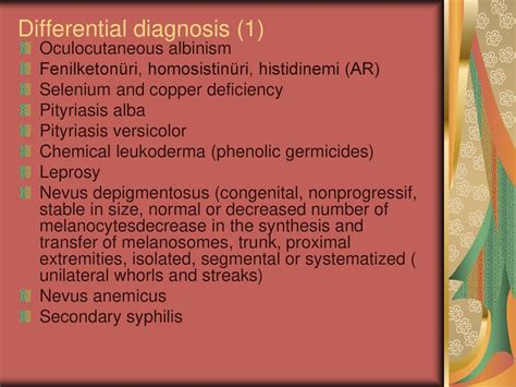Hypopigmentation Disorders Ppt Download