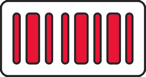 Illustration Of Red Barcode Flat Icon 24145991 Vector Art At Vecteezy