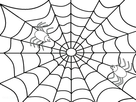 Spider Web Coloring Page At Free Printable Colorings