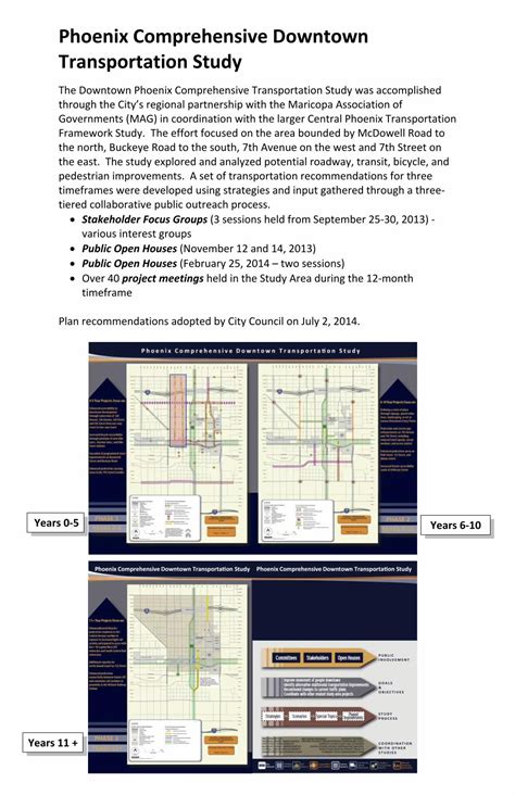 PDF Phoenix Comprehensive Downtown Transportation Study Integrate