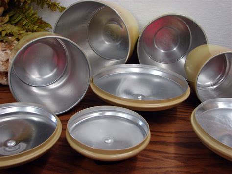 Vintage West Bend Nesting Canister Set Harvest Gold Tan Fade Like New