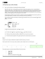 Exploring Types Of Discontinuities In Ap Calculus Ab Continuous Course Hero