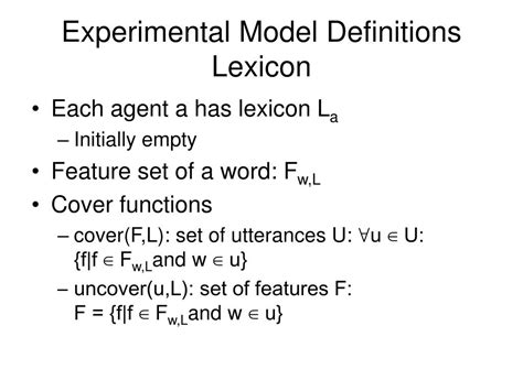 Ppt Emergent Adaptive Lexicons Powerpoint Presentation Free Download Id1755250