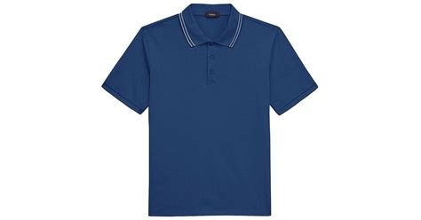 Theory Precise Polo Shirt In Blue For Men Lyst