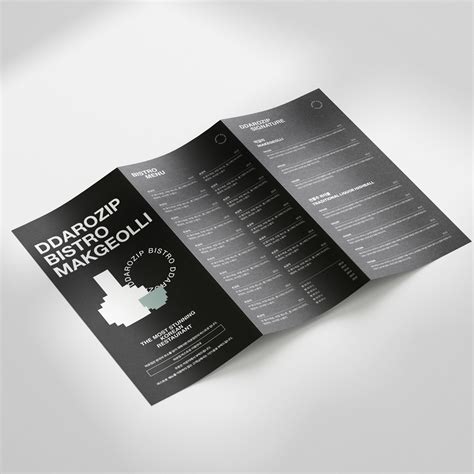 합정 비스트로 레스토랑 따로집 메뉴판 디자인 전단지·포스터·인쇄물 포트폴리오 크몽