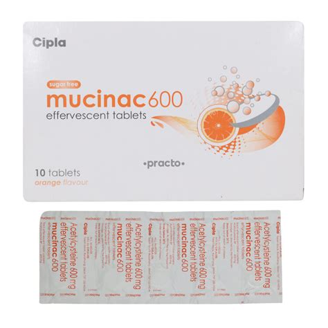 Mucinac 600 Mg Tablet Uses Dosage Side Effects Price Composition