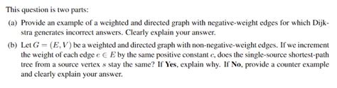 Solved This Question Is Two Parts A Provide An Example Of Chegg