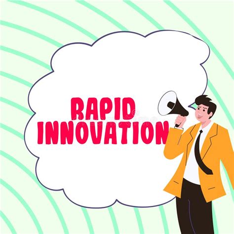 Sign Displaying Rapid Innovation Concept Meaning Characteristic Of A