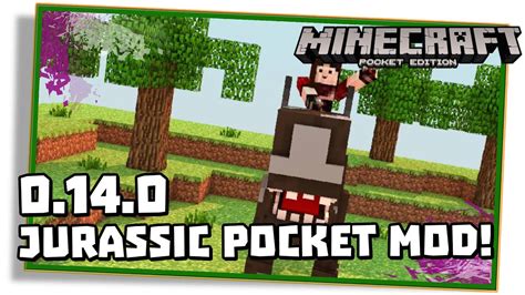 Minecraft Pe 0140 Jurassic Pocket Mod Muitos Dinossauros Pocket