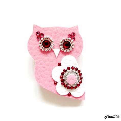 Růžová Sovička S Kamínky Potvor Pomáhat Tvořit Růžová Sovička S Kamínky Potvor Pomáhat Tvořit