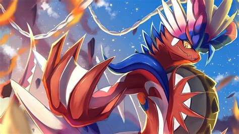 Koraidon Pokemon Scarlet Violet 4k 4761j Wallpaper Iphone Phone