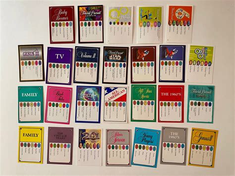 50 Vintage Trivial Pursuit Cards Add Some New Questions To Your