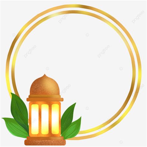 Ramadhan Border With Lantern Element Lantern Ramadan Mubarak Marhaban Ya Ramadhan Png