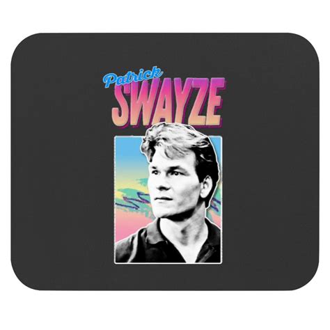 Patrick Swayze 90s Styled Retro Graphic Design Mouse Pads Sold By