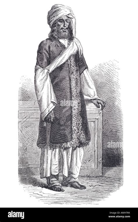 Old Peasant Kumaon Himalaya Traditional Costume Native Dress Fashion