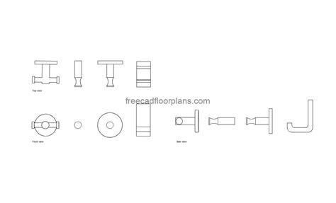 Robe Hook Dwg At Jason Rocha Blog