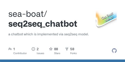 Github Sea Boat Seq Seq Chatbot A Chatbot Which Is Implemented Via