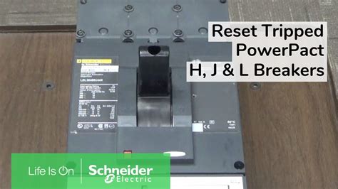 Resetting A Tripped Powerpact H J Or L Frame Circuit Breaker