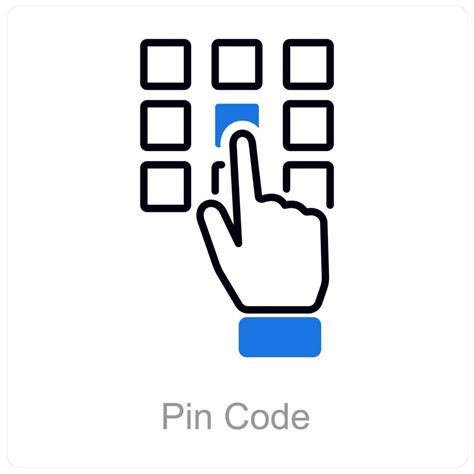 Pin Code And Pin Icon Concept 47298481 Vector Art At Vecteezy