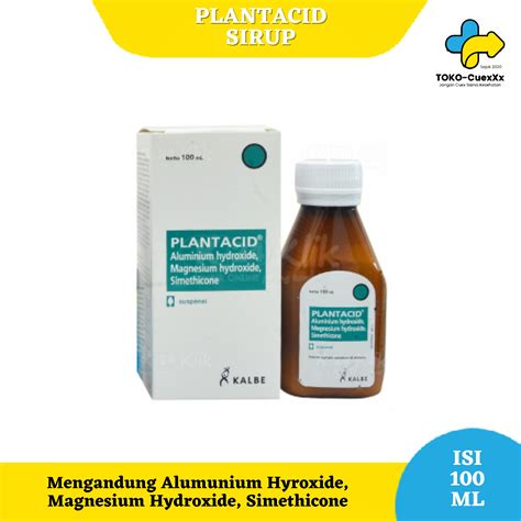 PLANTACID SIRUP 100 ML SUSPENSI MENGURANGI ASAM LAMBUNG GEJALA MUAL