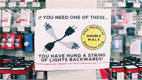 150 365 The Mythical Double Male Electrical Plug