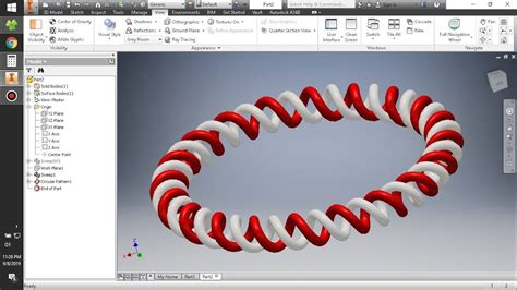 Autodesk Inventor Tutorial Circular Coilspring Youtube