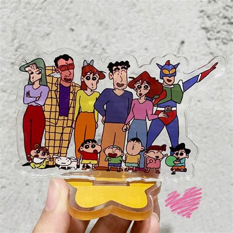亞克力立牌 蠟筆小新 小立牌 亞克力擺件 桌面裝飾 妮妮 小葵 阿呆 風間 正南 廣志腳踏車 交換禮物 收藏 蝦皮購物