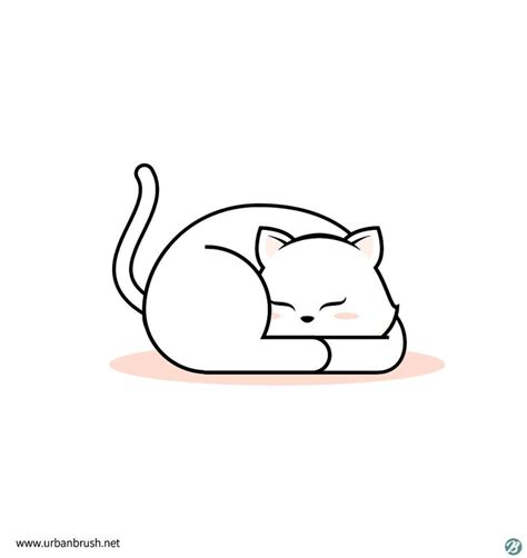 잠자는 고양이 일러스트 Ai 다운로드 Download Sleeping Cat Vector Urbanbrush 고양이