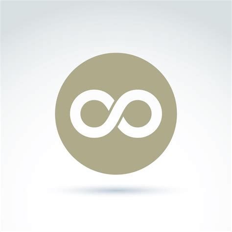 Premium Vector Vector Infinity Icon Isolated On White Background
