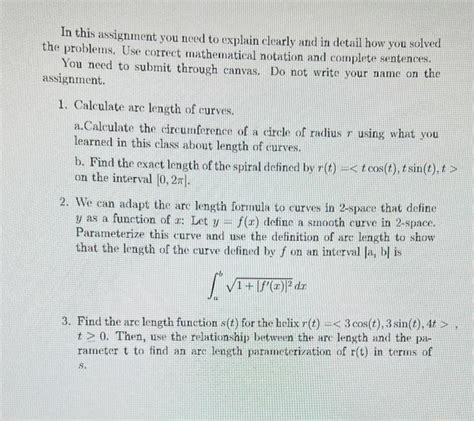 Solved You Need To Submit Through Canvas Do Not Write Your Chegg